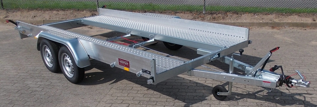 Anssems AMT 2000 400x188 Eco Sehr leichter Tandemautotrailer mit großer Ladefläche / PKW ...