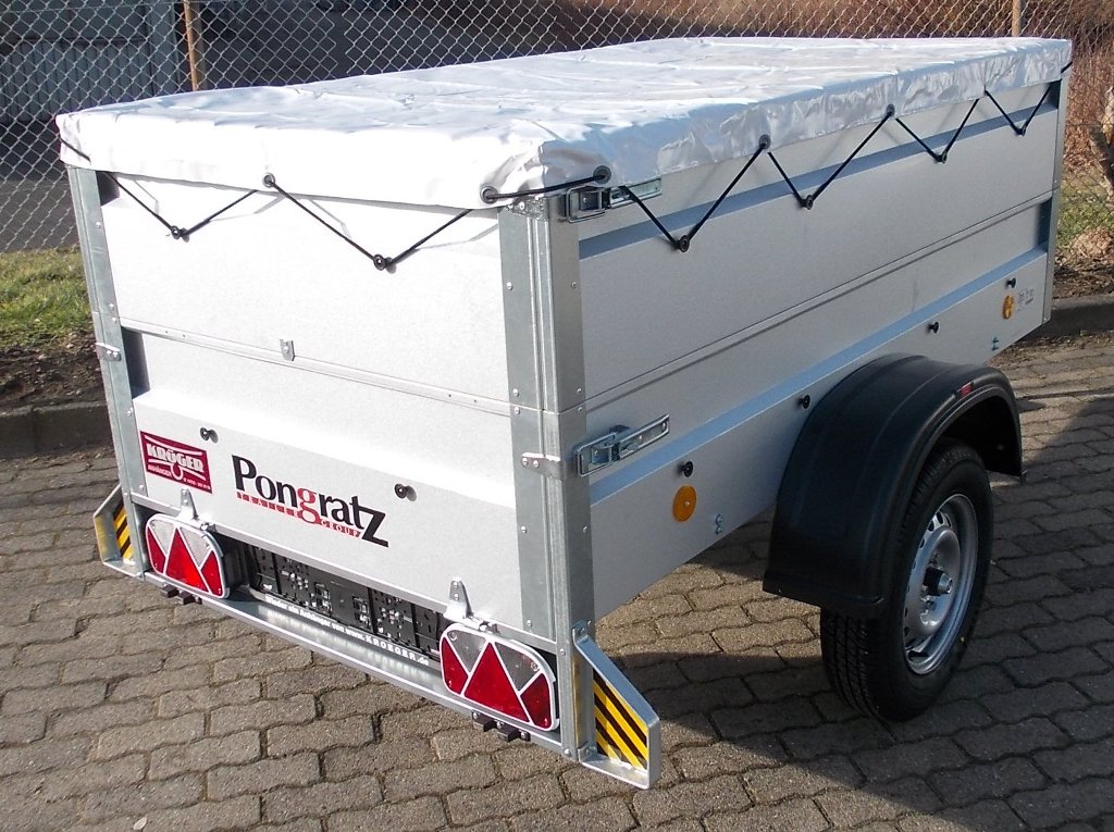 Pongratz LPA 206 U-B mit Aufsatzwänden und Flachplane / PKW Anhänger von Kröger Fahrzeugbau ...