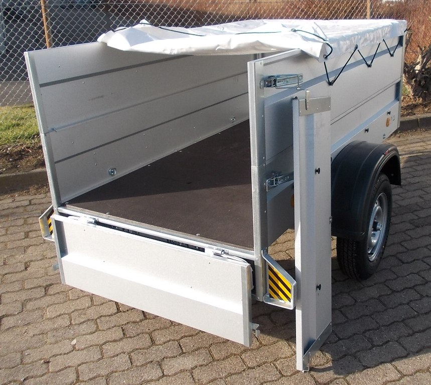 Pongratz LPA 206 U-B mit Aufsatzwänden und Flachplane / PKW Anhänger von Kröger Fahrzeugbau ...